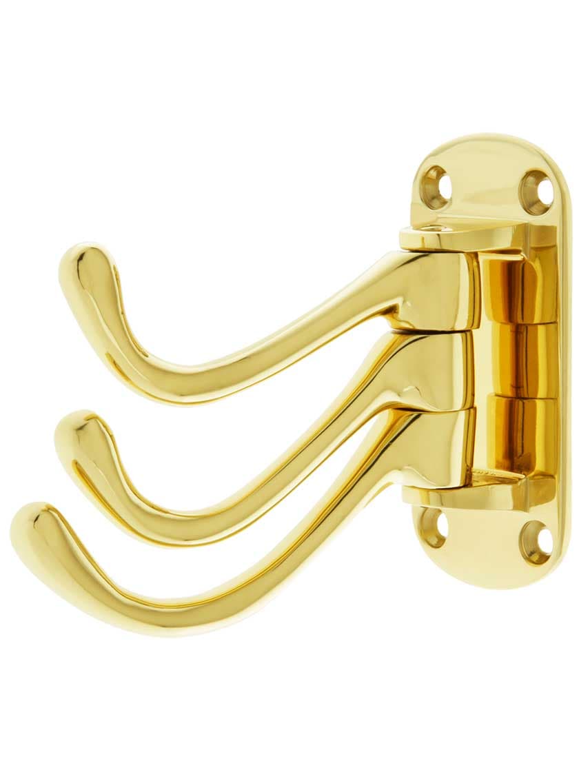 Heavy Duty Solid Brass Swivel Hook | House of Antique Hardware Heavy Duty Solid Brass Swivel Hook | House of Antique Hardware