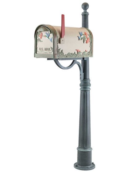 Hummingbird Curbside Mailbox with Ashland Post | House of Antique Hardware