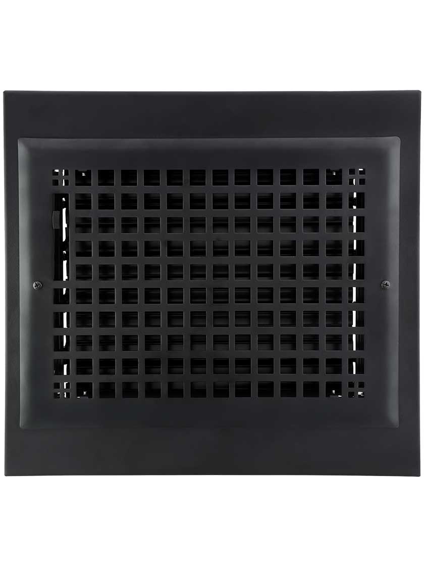 Mission Style Gravity Baseboard Register in Black | House of Antique ...