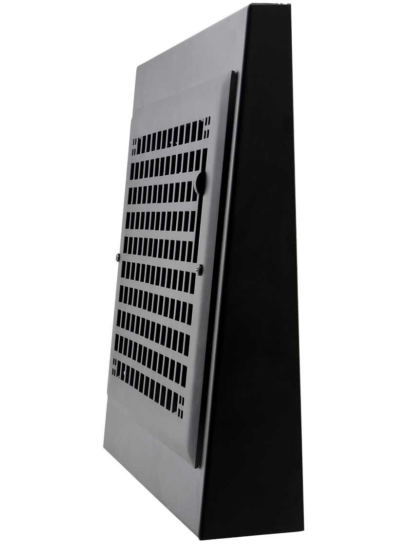 Mission Style Gravity Baseboard Register in Black | House of Antique ...