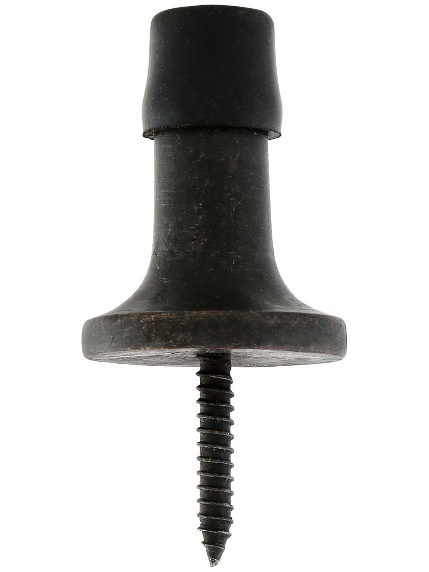 Solid-Bronze Baseboard Door Stop - 1 1/2" | House of Antique Hardware
