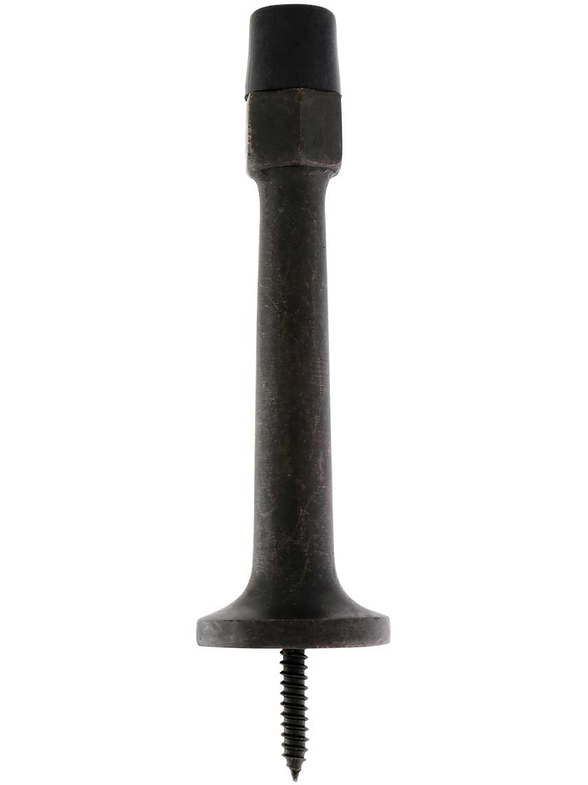 Solid-Bronze Baseboard Door Stop - 4" | House of Antique Hardware