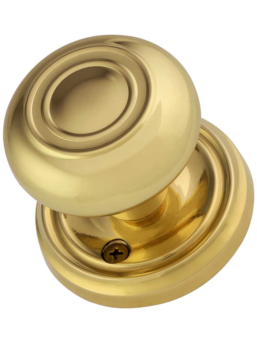 Classic Rosette Door Set with Deco Style Knobs | House of Antique Hardware