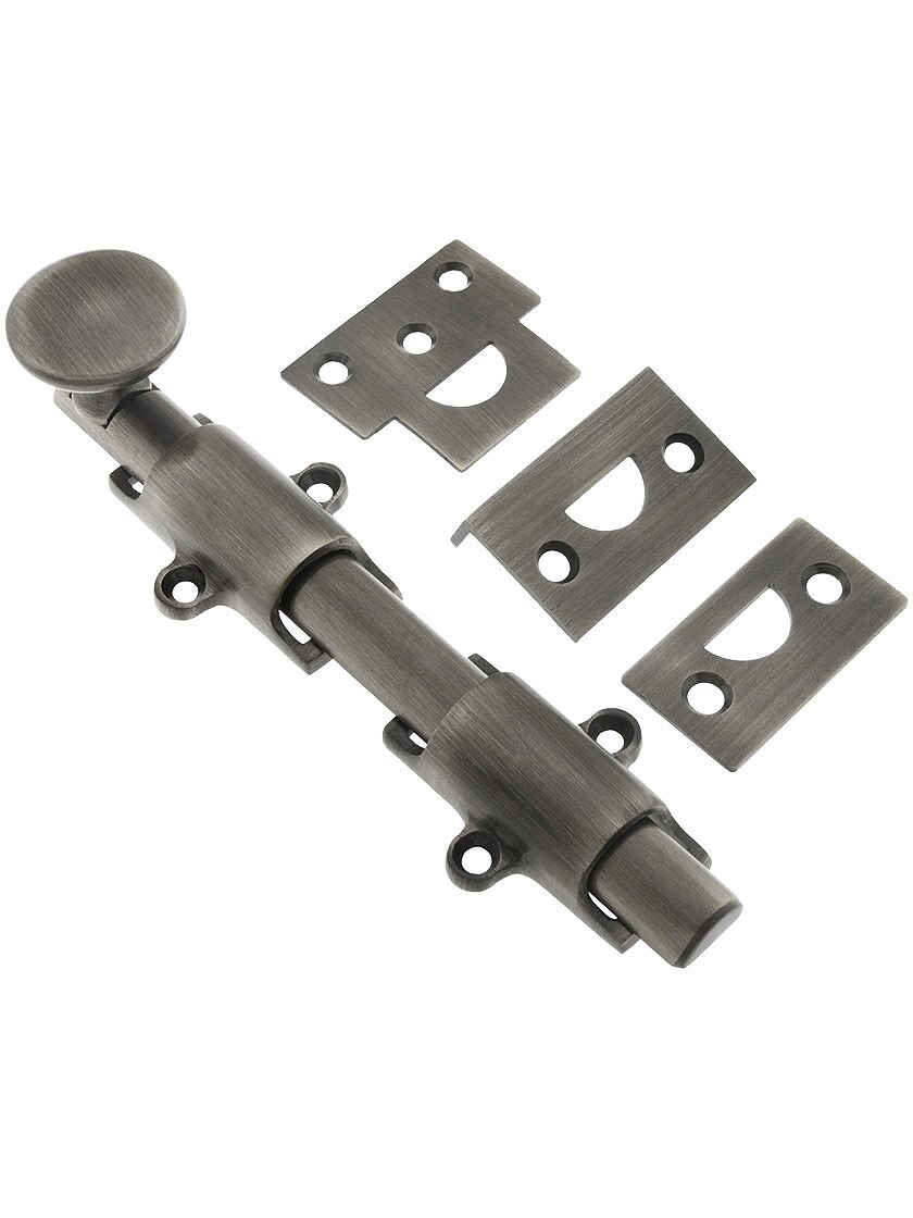 6" Traditional Style Surface Door Bolt In Solid Brass | House of ...