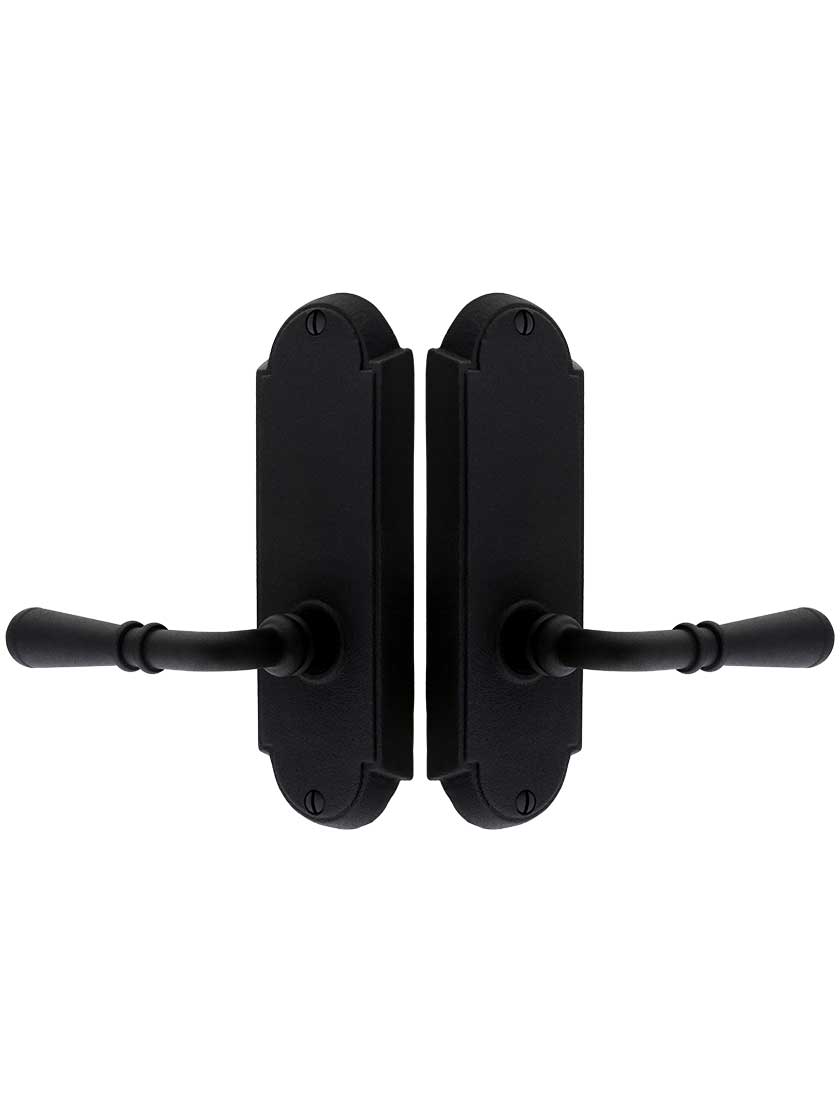 Wrought Steel Colonial Door Set with Normandy Levers | House of Antique ...