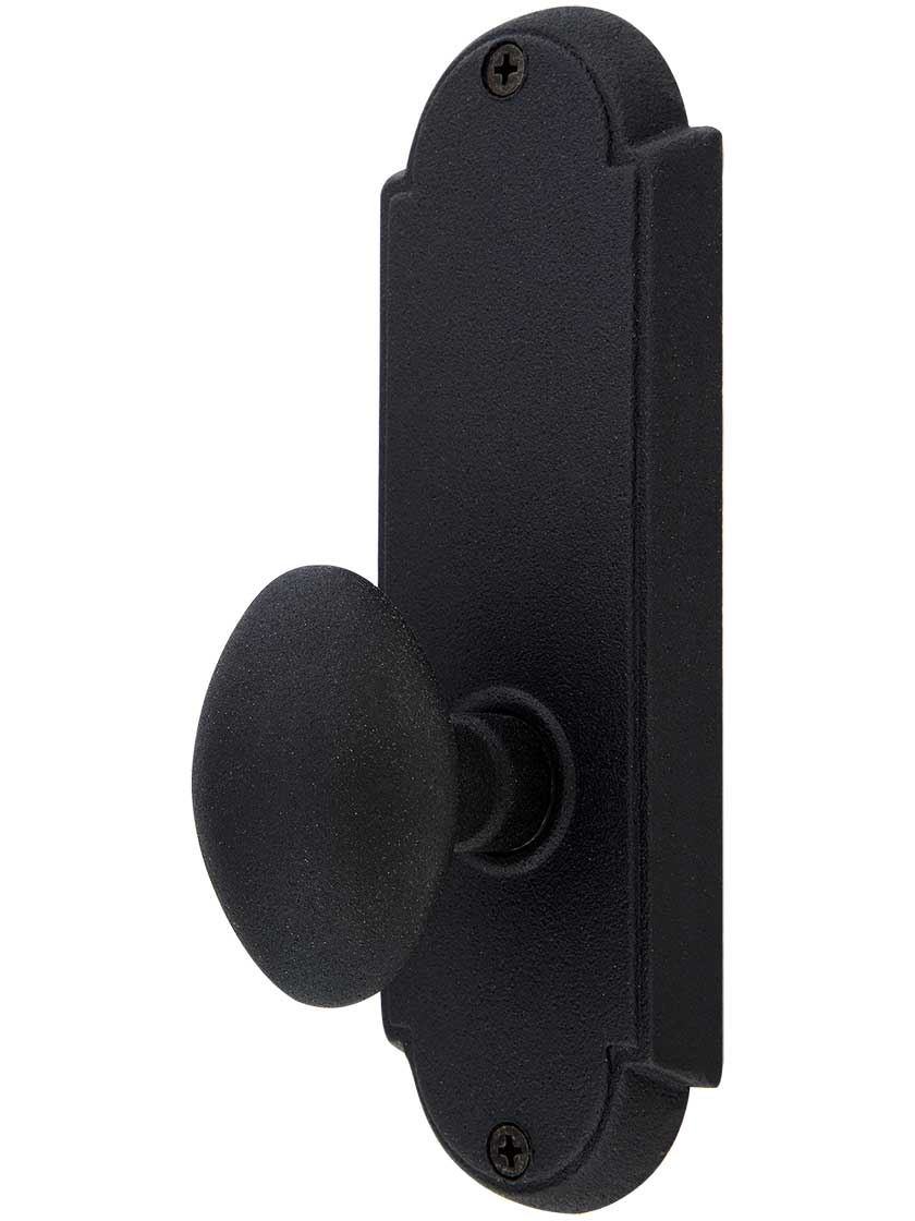 Wrought Steel Colonial Door Set With Oval Knobs | House of Antique Hardware