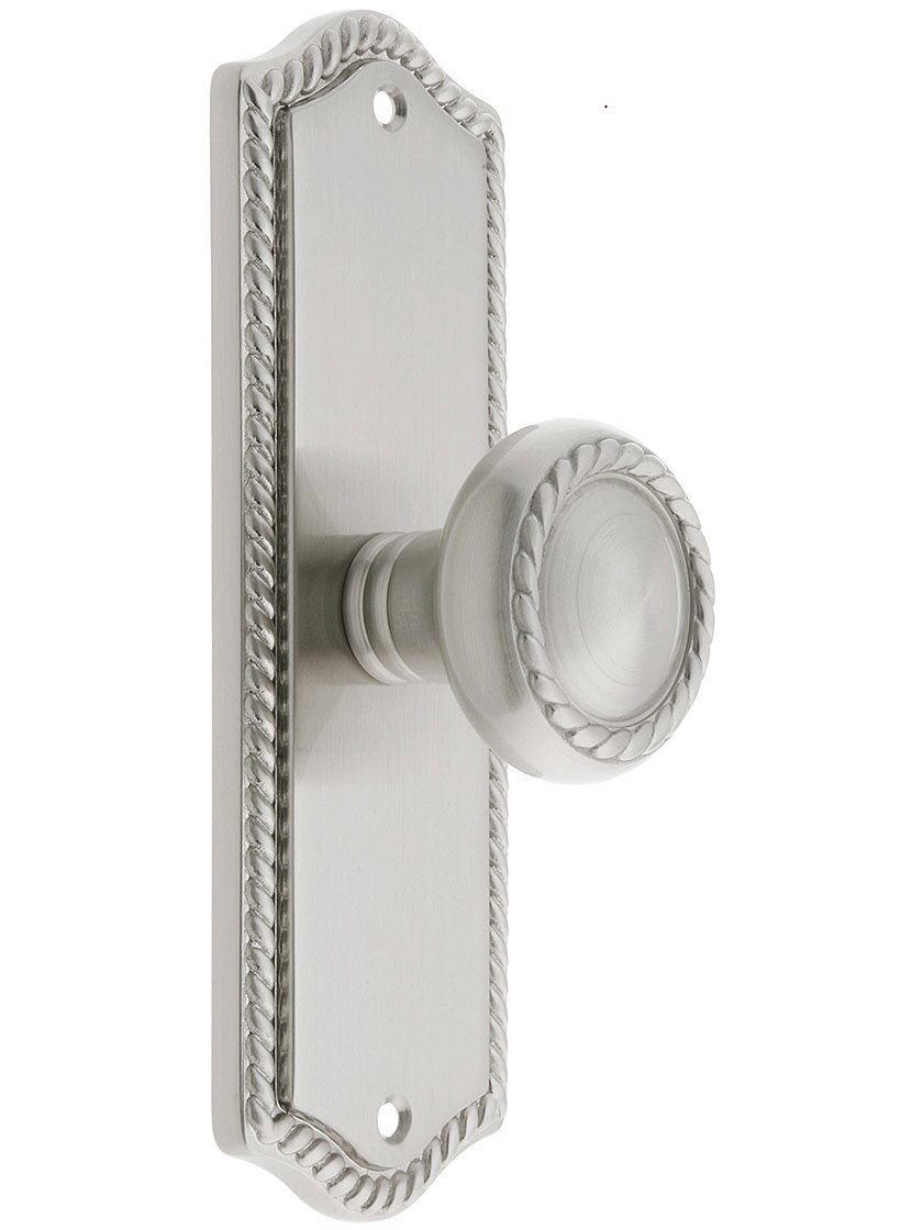 Colonial Revival Rope Design Door Set With Matching Rope Knobs | House ...
