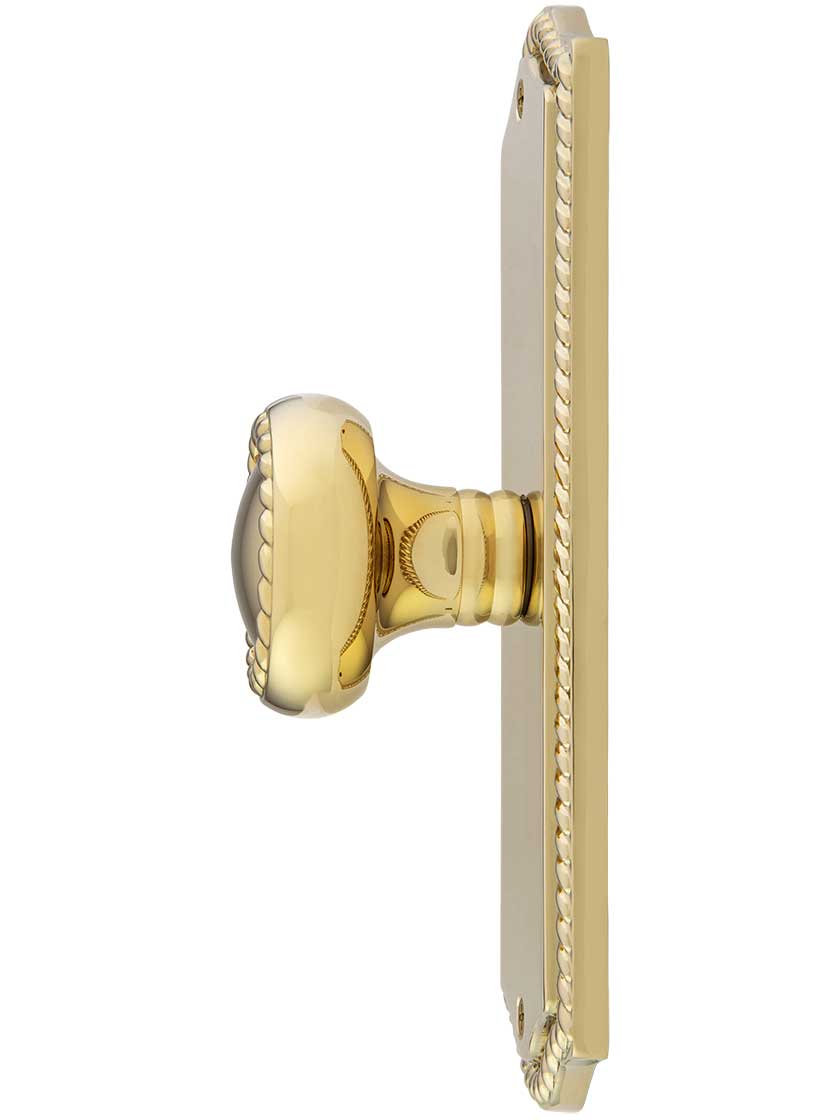Colonial Revival Rope Design Door Set With Matching Rope Knobs | House ...