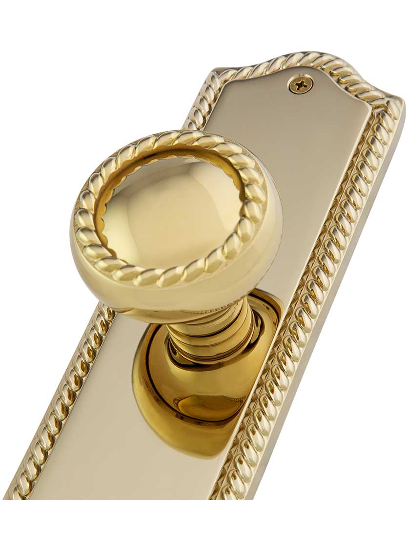 Colonial Revival Rope Design Door Set With Matching Rope Knobs | House ...