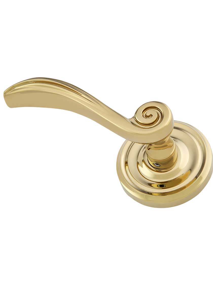 Classic Rosette Set With Elan Lever Handles | House of Antique Hardware