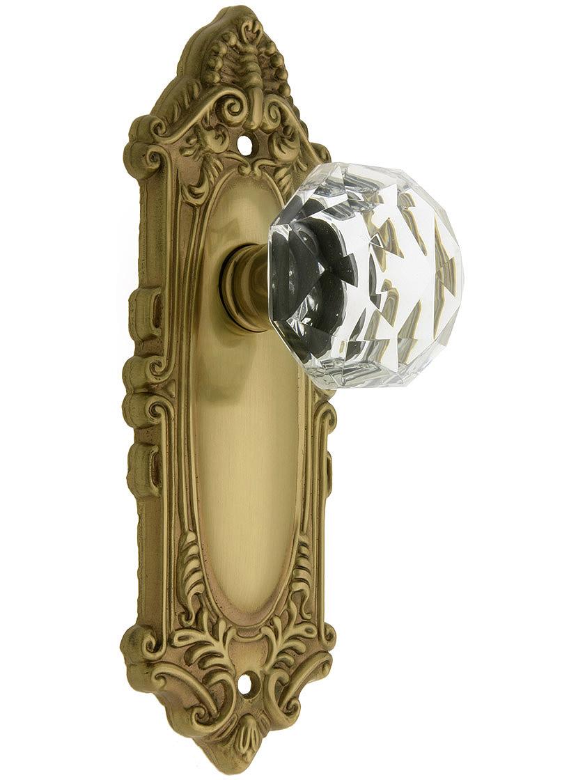 Largo Design Door Set With Diamond Crystal Glass Knobs | House of ...