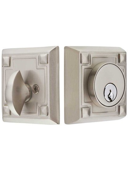 Arts and Crafts Single-Cylinder Deadbolt | House of Antique Hardware