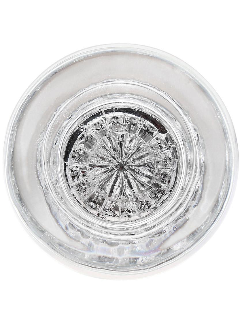 Pair of Round Clear Crystal Knobs | House of Antique Hardware