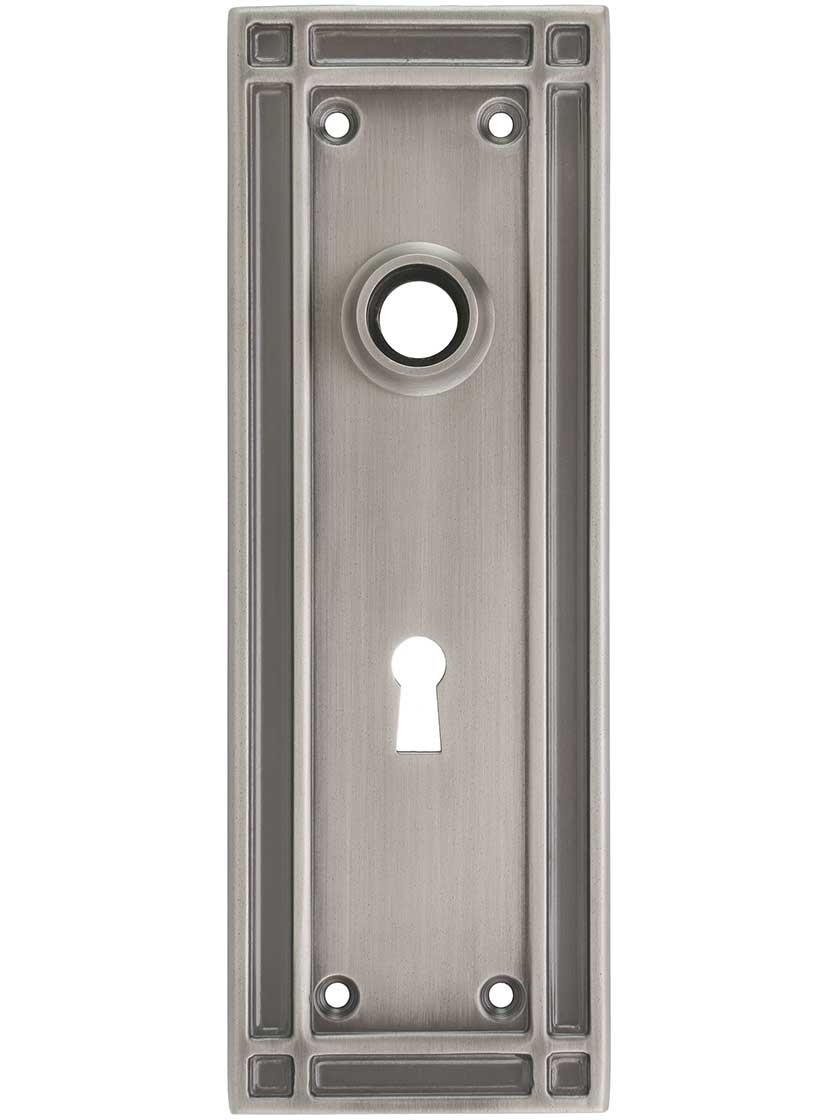 Mission Forged-Brass Back Plate with Keyhole | House of Antique Hardware