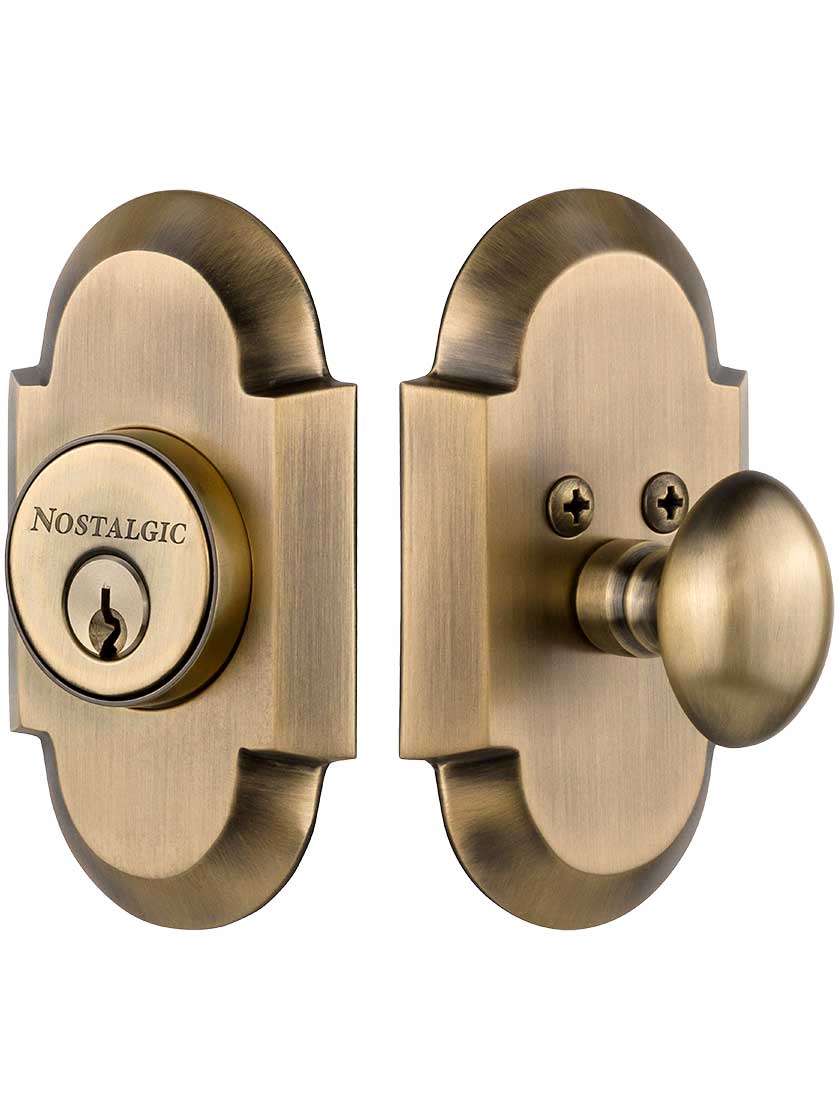 Arched Single-Cylinder Deadbolt | House of Antique Hardware