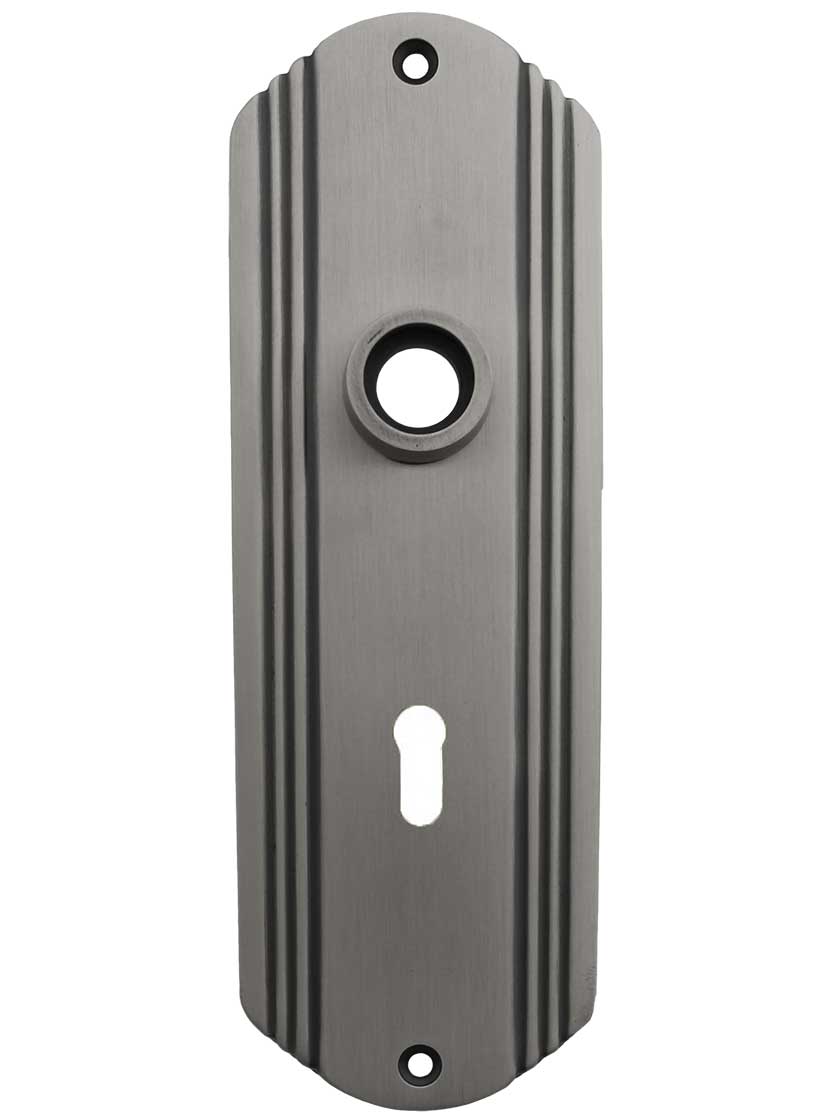 Streamline Deco Forged Brass Back Plate With Keyhole | House of Antique ...