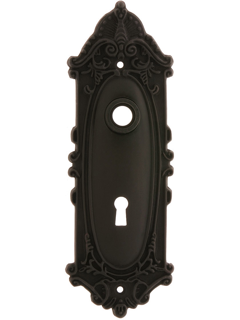 Largo Pattern Forged Brass Back Plate With Keyhole | House of Antique ...