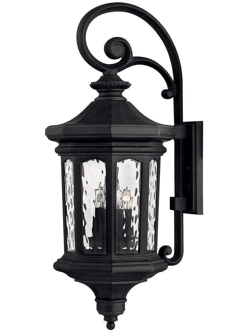 Raley Extra Large Outdoor Entry Sconce In Museum Black | House of ...