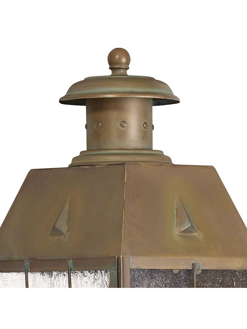 Nantucket Large Porch Light With Clear Seedy Glass | House of Antique ...