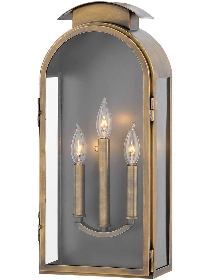 Rowley 3-Light Outdoor 21-Inch Wall Mount | House of Antique Hardware