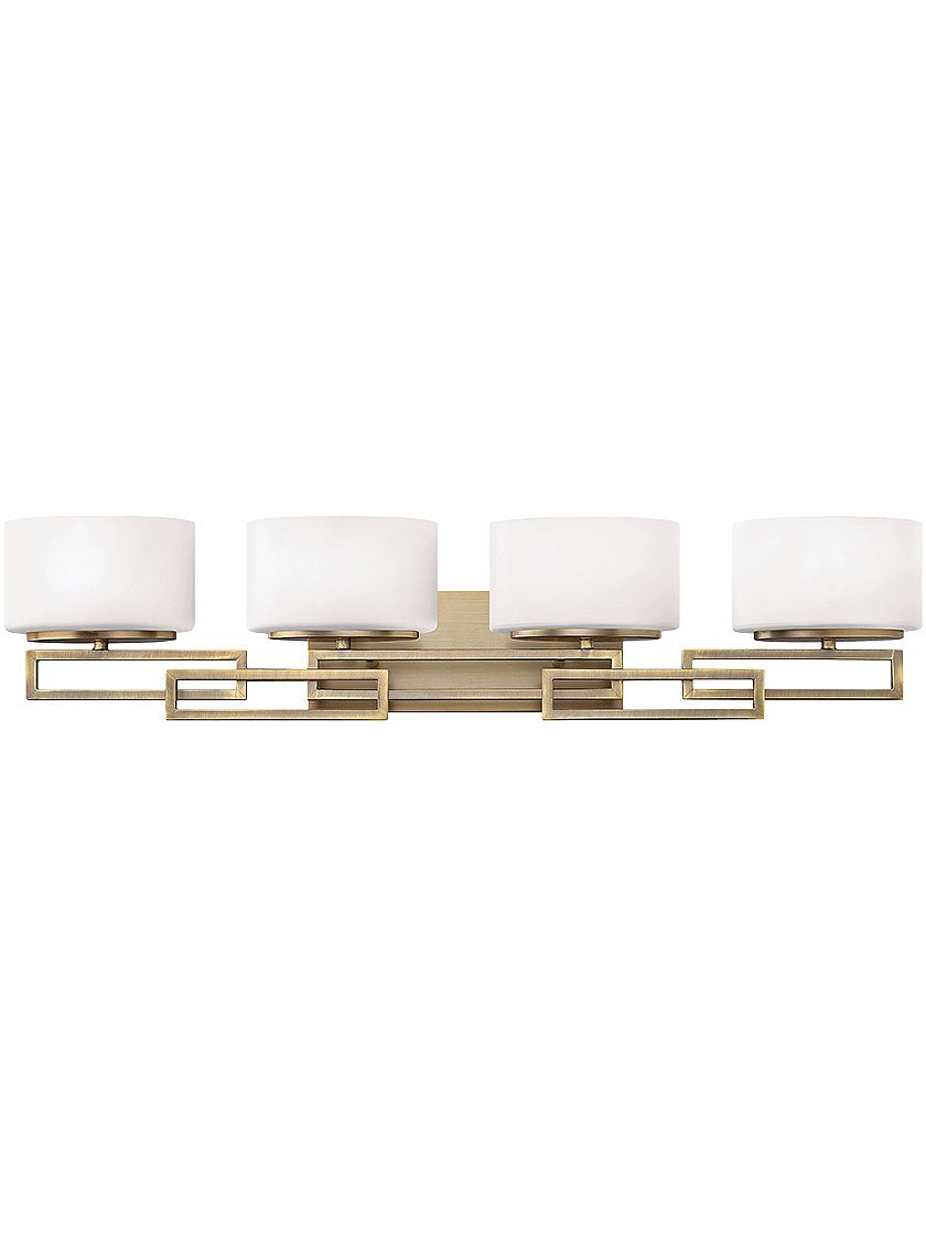 Lanza 4-Light Bath Sconce with Etched Opal-Glass Shades | House of ...