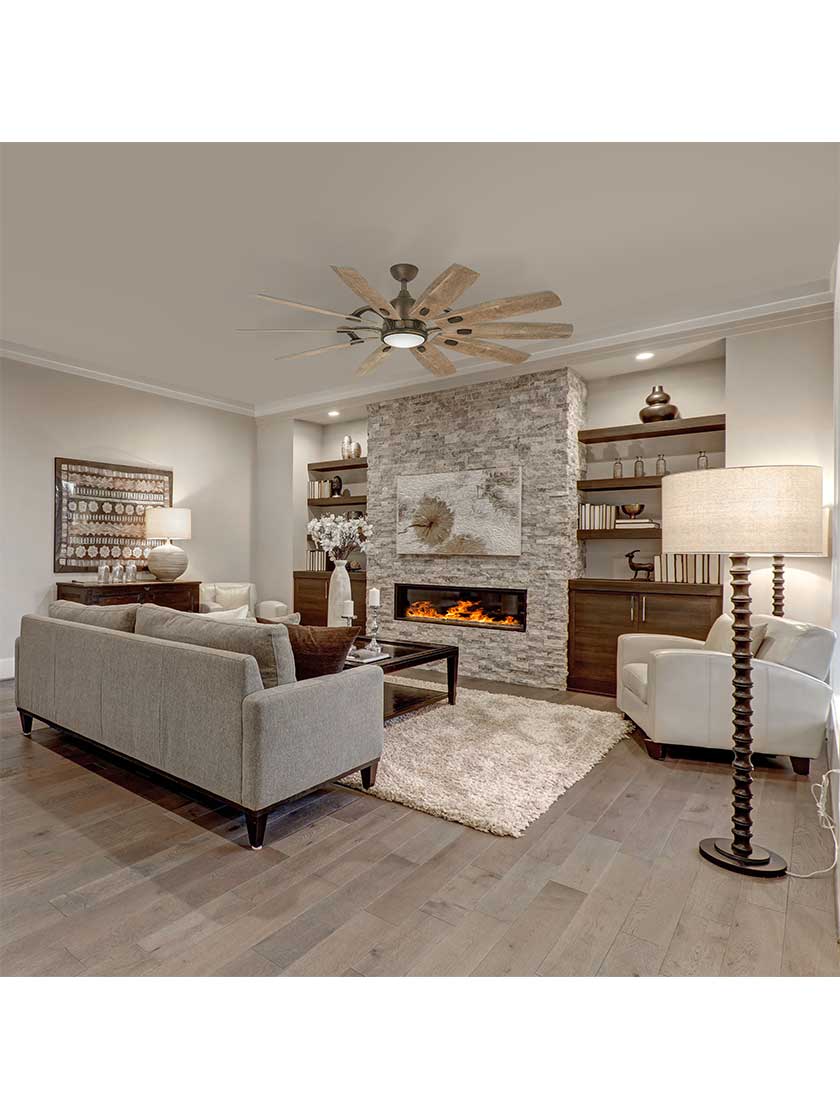 Barn 65 Inch Ceilling Fan With Light Kit | House of Antique Hardware