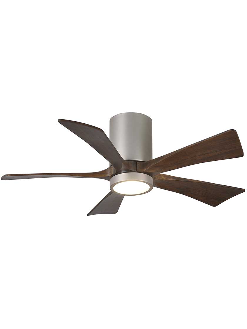 Flush Ceiling Fan With Light Kit | Shelly Lighting