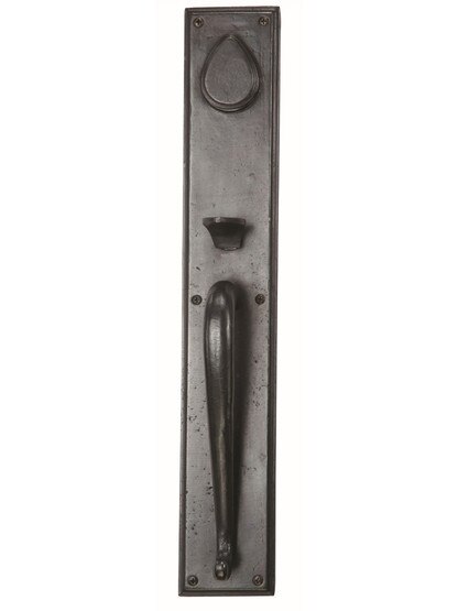 Solid Bronze Rectangular Thumb-Latch Tubular Entry Set | House of ...