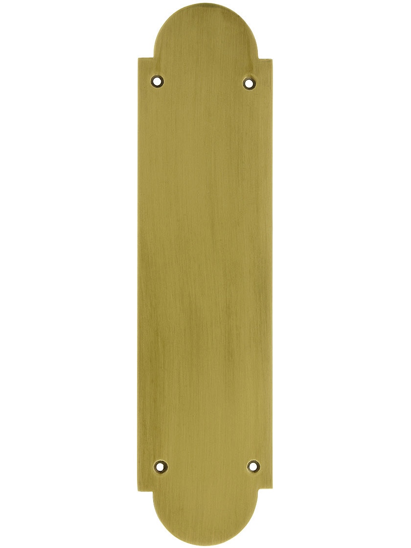 Arch Design Push Plate In Solid Wrought Brass | House of Antique Hardware