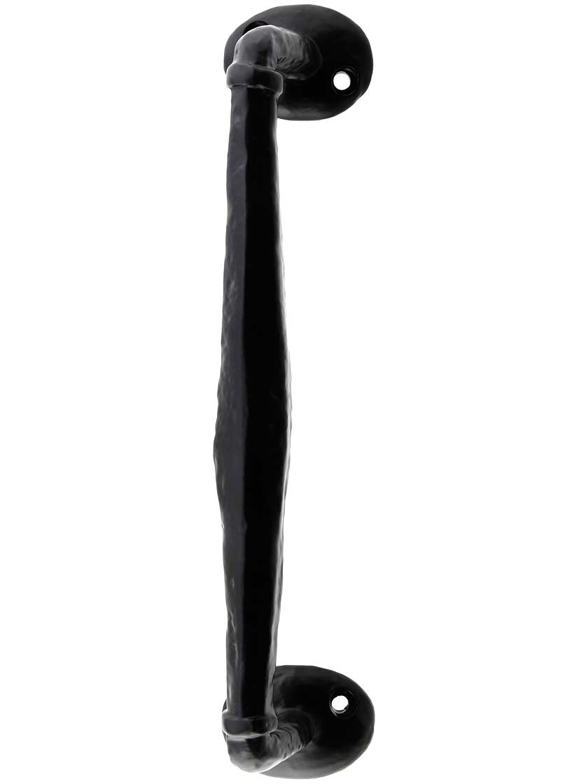 Offset Pull Handle with Round Rosettes | House of Antique Hardware