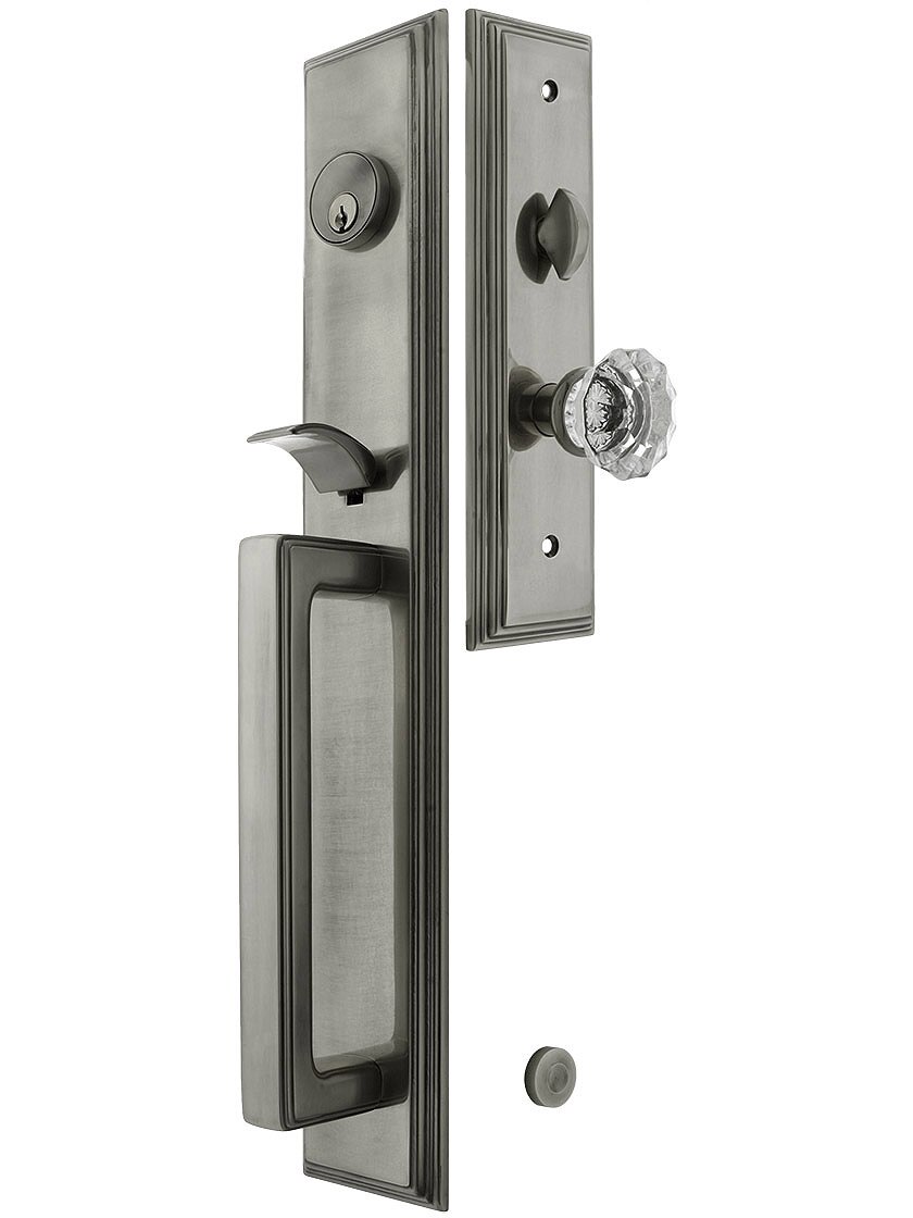 Melrose Style Mortise Handleset With Choice Of Interior Knob Or Lever ...