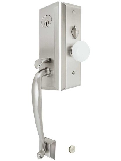 Harrison Rectangular Thumb-Latch Mortise Entry Set with Choice of ...