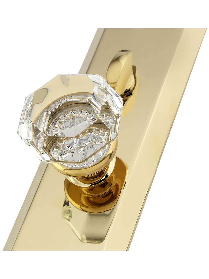 Harrison Mortise Entry Set with Old Town Crystal-Glass Knobs | House of ...