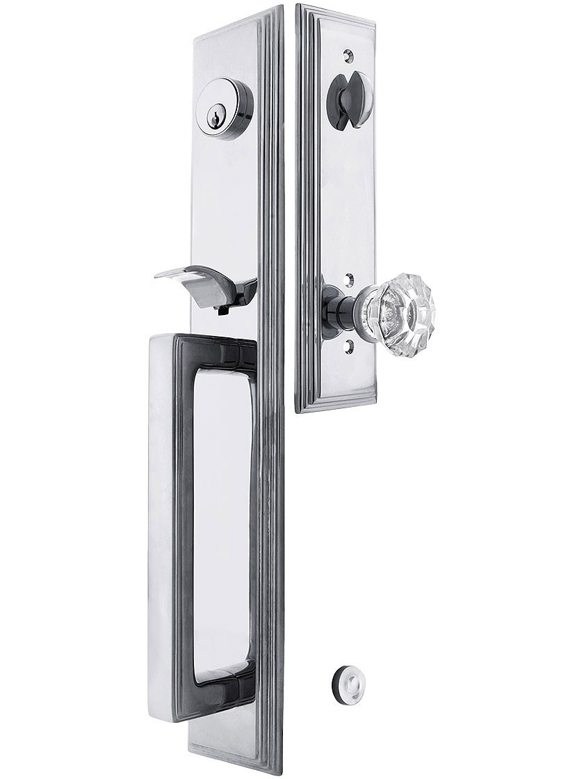 Melrose Style Tubular Handleset With Choice Of Interior Knob Or Lever ...