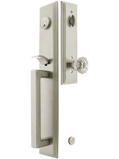 Melrose Style Tubular Handleset With Choice Of Interior Knob Or Lever ...