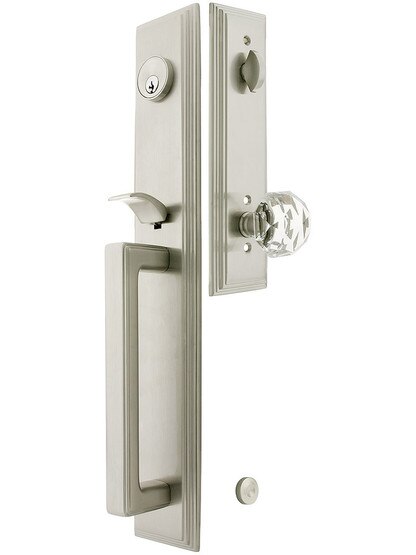 Melrose Style Tubular Handleset With Choice Of Interior Knob Or Lever ...