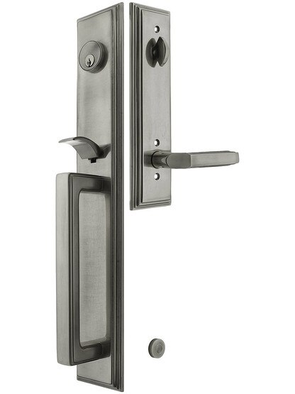 Melrose Style Tubular Handleset With Choice Of Interior Knob Or Lever ...