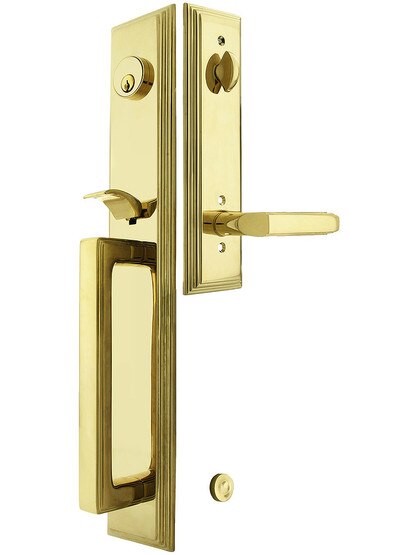 Melrose Style Tubular Handleset With Choice Of Interior Knob Or Lever ...