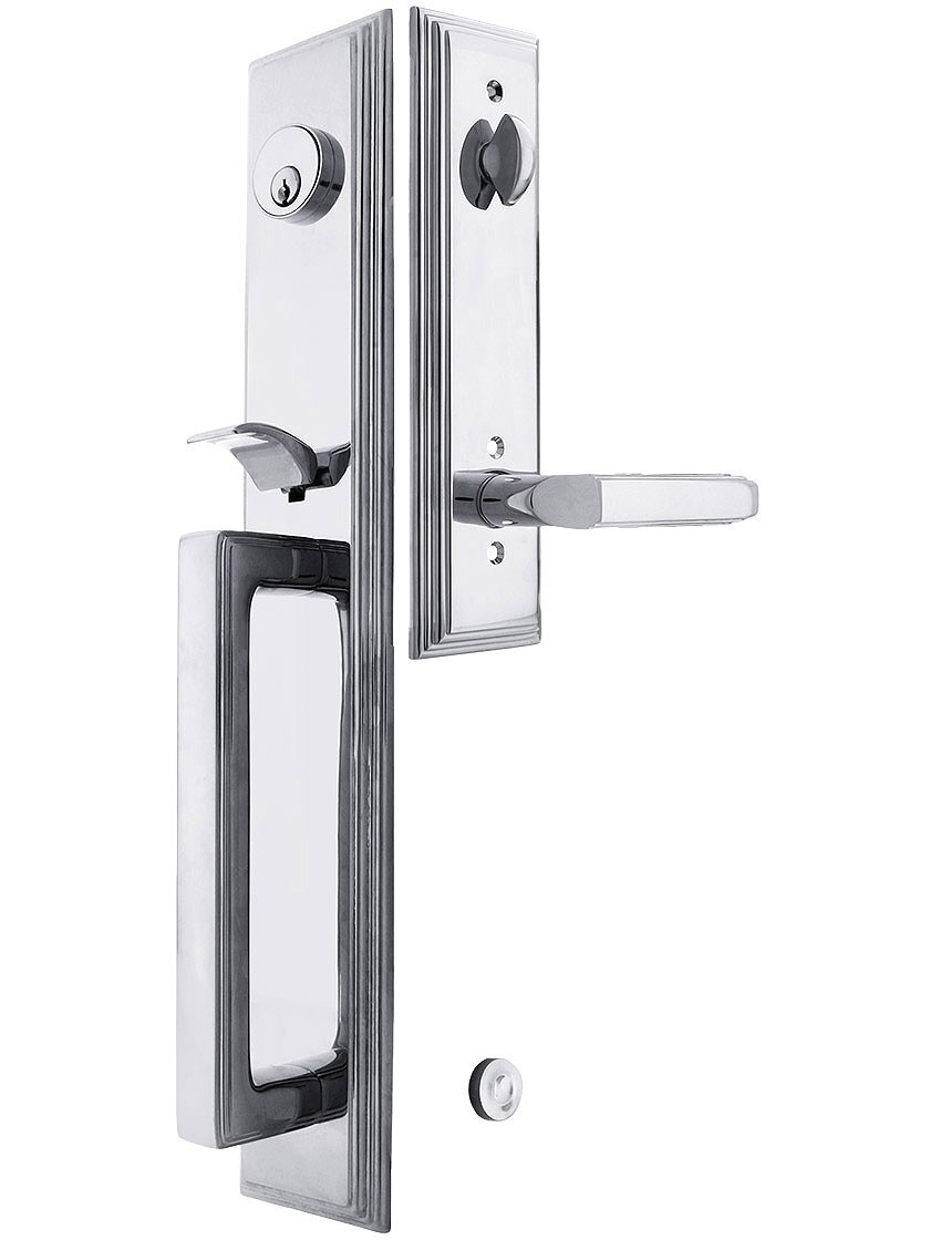 Melrose Style Tubular Handleset With Choice Of Interior Knob Or Lever ...