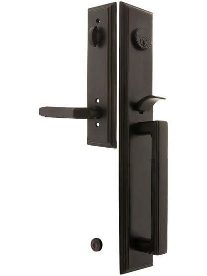 Melrose Style Tubular Handleset With Choice Of Interior Knob Or Lever ...