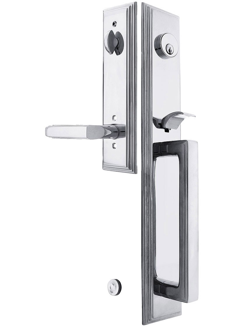 Melrose Style Tubular Handleset With Choice Of Interior Knob Or Lever ...