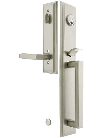 Melrose Style Tubular Handleset With Choice Of Interior Knob Or Lever ...
