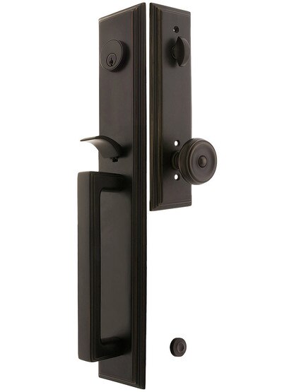 Melrose Style Tubular Handleset With Choice Of Interior Knob Or Lever ...