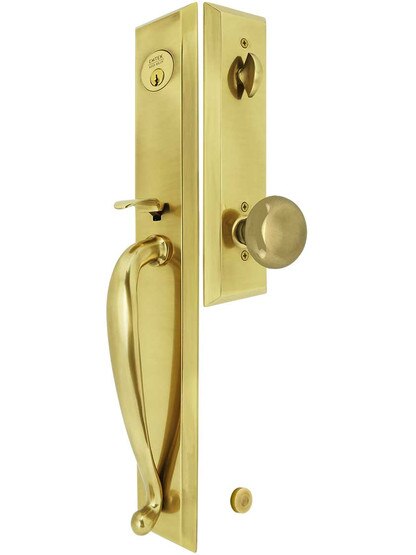 Jefferson Tubular Entry Handleset with Choice of Interior Knob | House ...