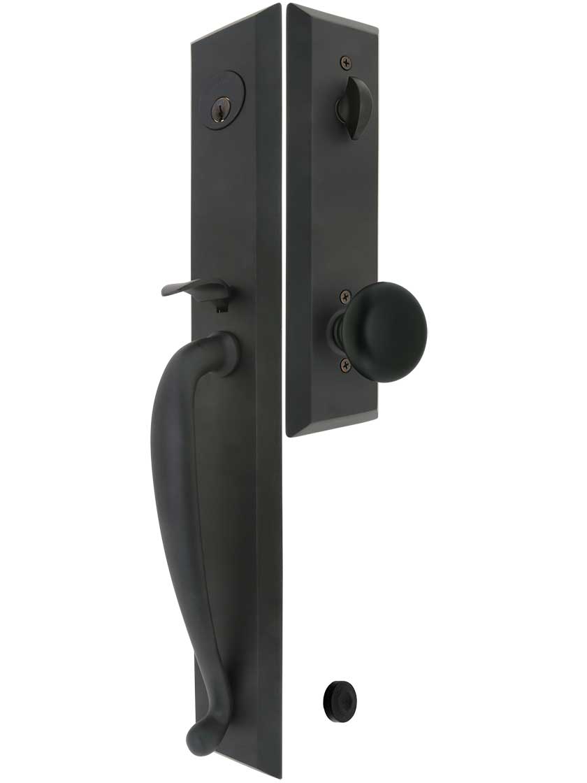 Jefferson Tubular Entry Handleset with Choice of Interior Knob | House ...