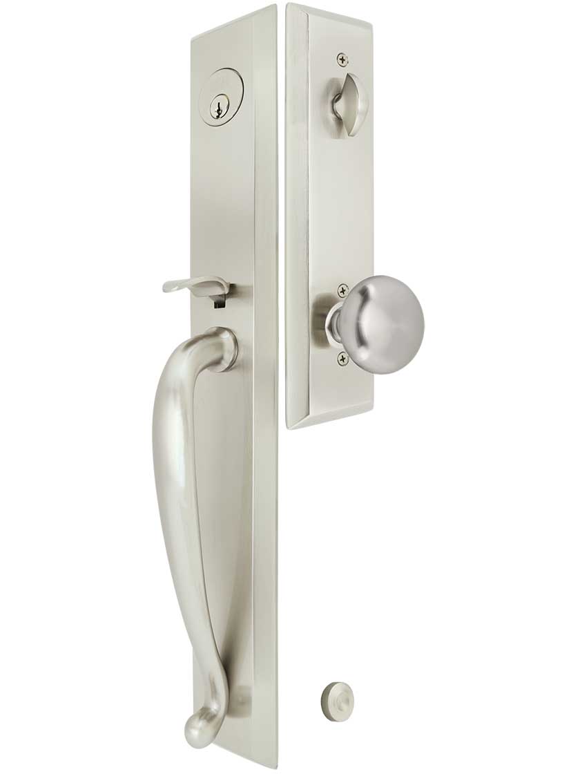 Jefferson Tubular Entry Handleset with Choice of Interior Knob | House ...