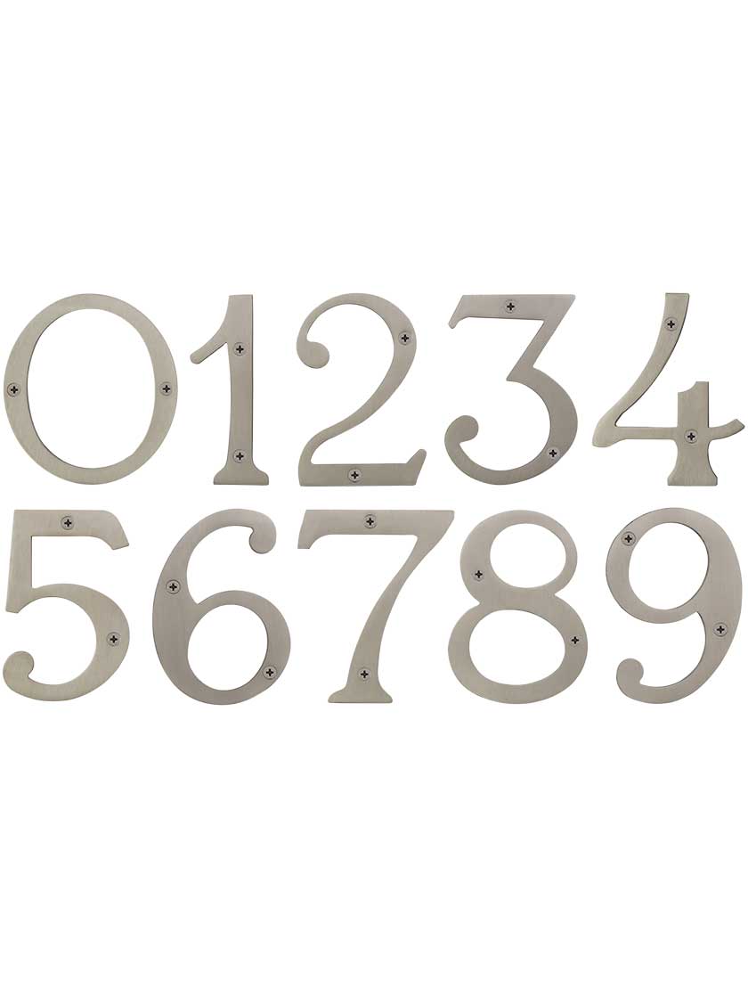 Premium Brass House Numbers - 4" Height | House of Antique Hardware