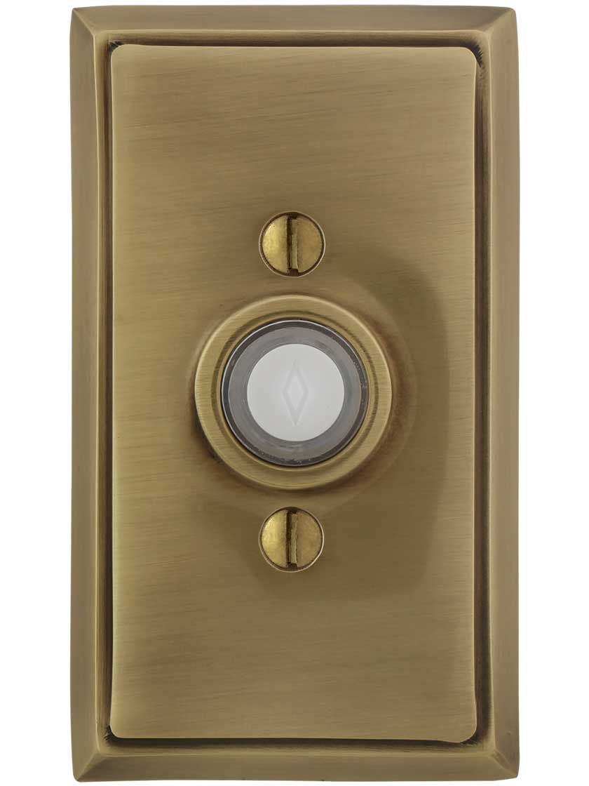 Doorbell Button with Providence Rosette | House of Antique Hardware