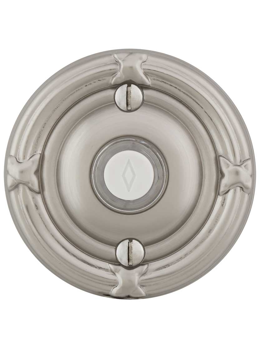 Doorbell Button with Ribbon and Reed Rosette | House of Antique Hardware