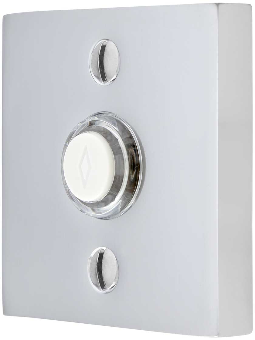 Doorbell Button with Square Rosette | House of Antique Hardware